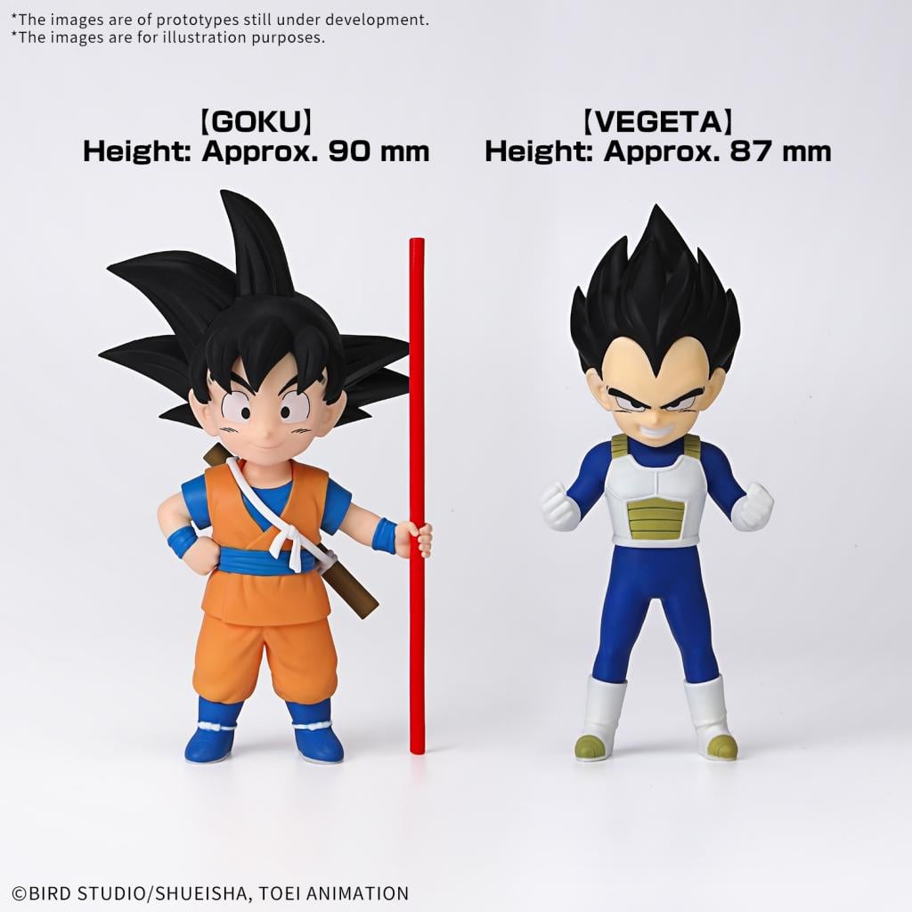 DRAGON BALL DAIMA - Son Goku (Mini) & Vegeta (Mini) - Model Kit ...