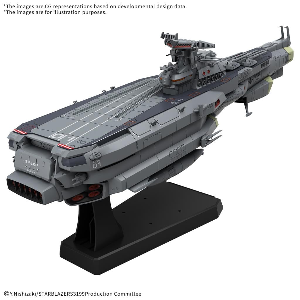 YAMATO - 1/1000 EFCF Hyuga Class Battlecarrier DCV-01 Hyuga -Model Kit : ShopForGeek.com: Model ...