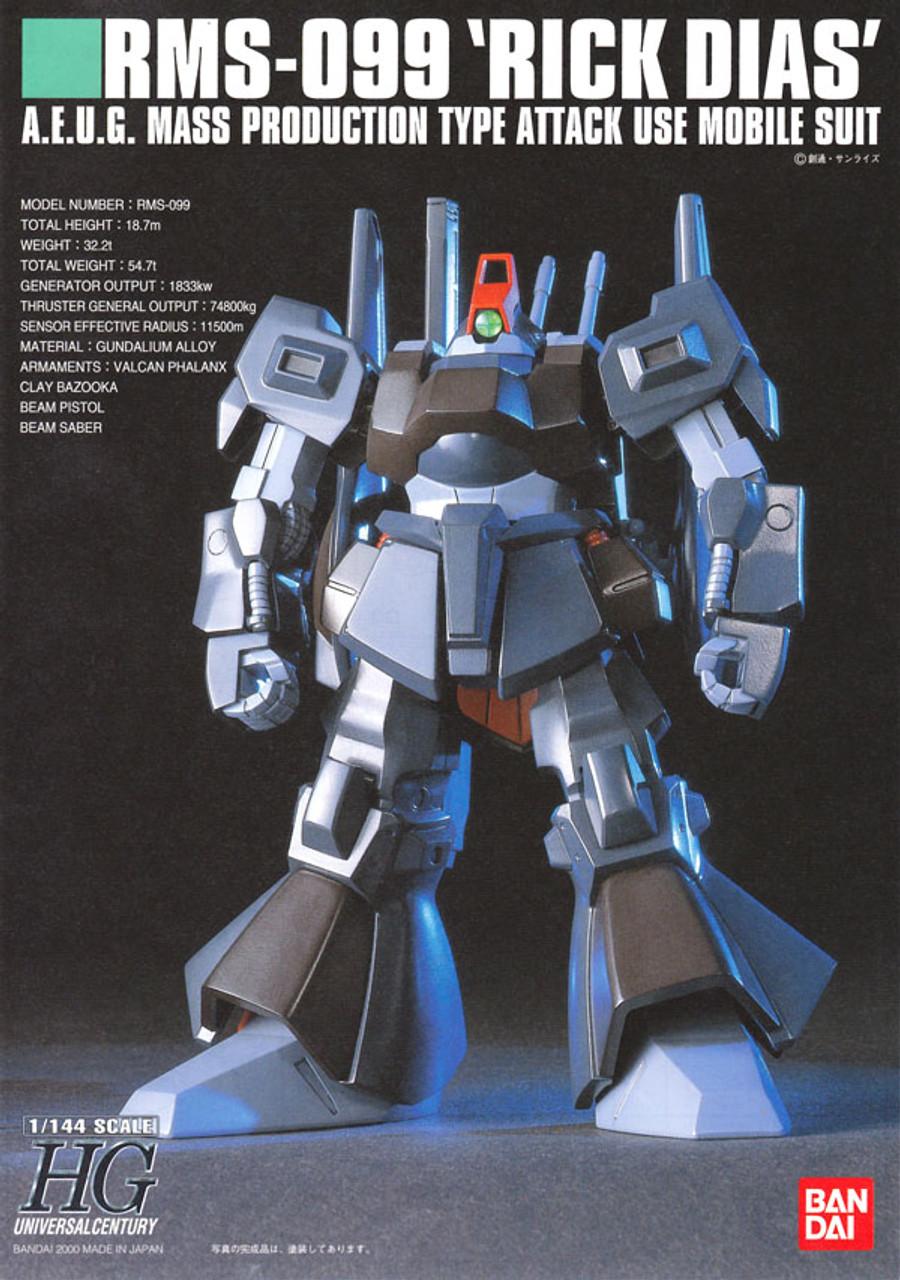 GUNDAM - 1/144 HGUC RMS-099 Rick Dias : ShopForGeek.com: Modelo de kit Bandai Model Kit Gundam