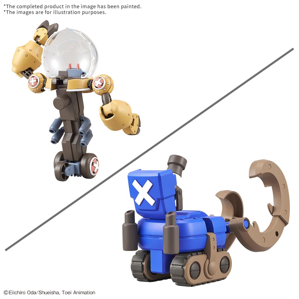 ONE PIECE- Chopper Robo Supper 2&3 Heavy Armor & Horn Dozer -Model Kit ...
