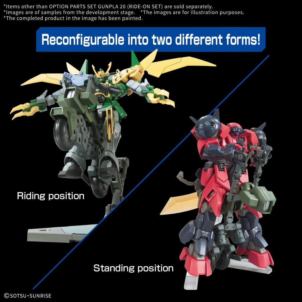GUNDAM - Option Parts Set Gunpla 20 (Ride-on Set) - Model Kit ...