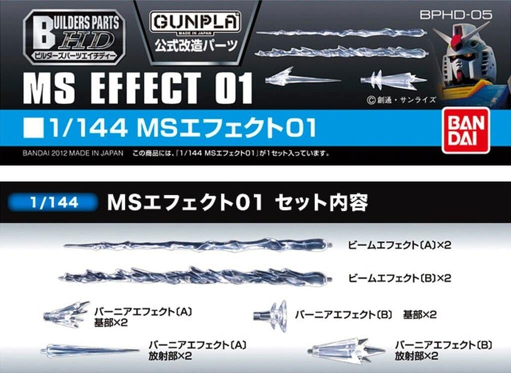 GUNDAM - Builders Parts HD 1/144 MS Effect 01 - Model Kit : ShopForGeek ...
