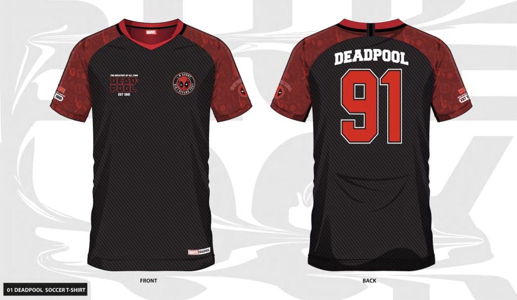 MARVEL - Deadpool 91 - Soccer Jersey Men (M) : ShopForGeek.com ...