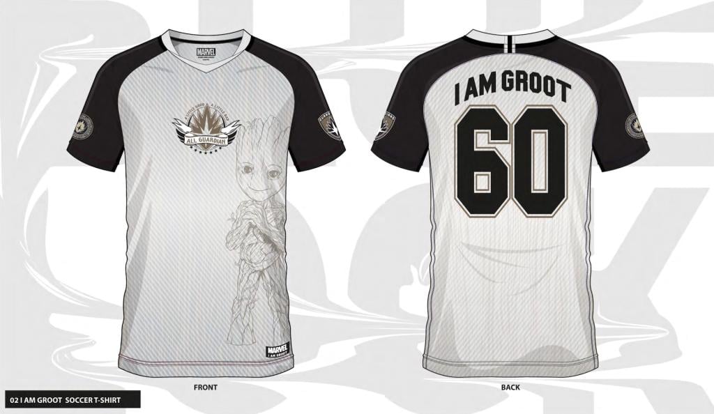 MARVEL - I Am Groot 60 - Soccer Jersey Men (XL) : ShopForGeek.com: T ...