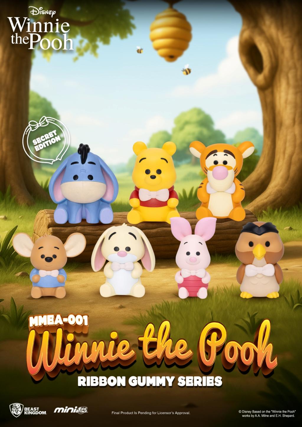 WINNIE THE POOH - Ribbon Gummy Series - Set 24 Figure Blind Box 3.5cm ...