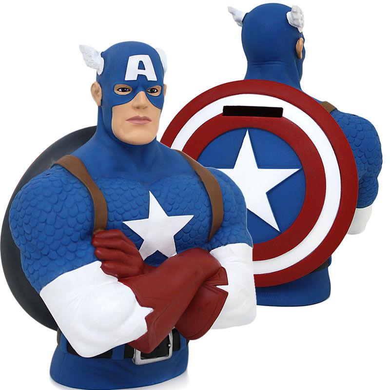 MARVEL - Money Box - Captain America Bust 20 cm : ShopForGeek.com ...