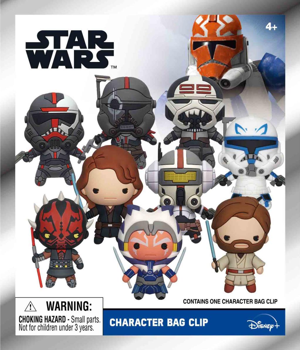 STAR WARS THE CLONE WARS -Series 4 - 3D Foam Bag Clip (Display 24 Pcs ...