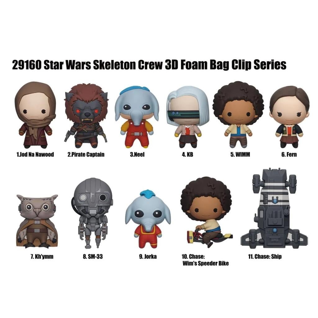 STAR WARS - Skeleton Crew - 3D Foam Bag Clip (Display 24 Pcs ...