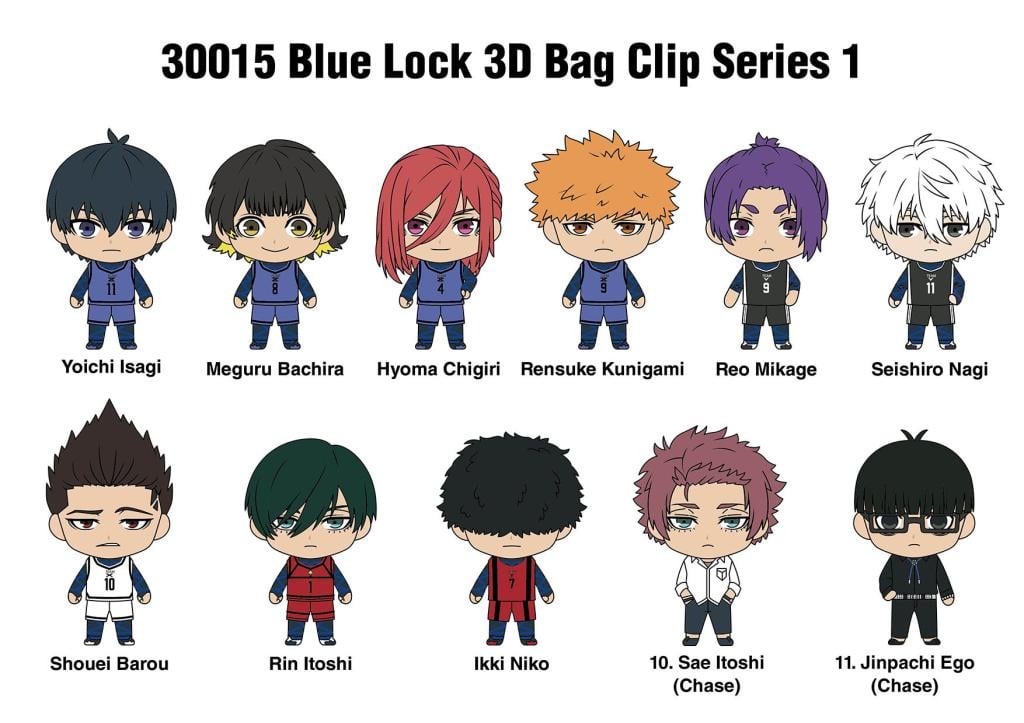 BLUE LOCK - Series 1 - 3D Foam Bag Clip (Display 24 Pcs) : ShopForGeek ...