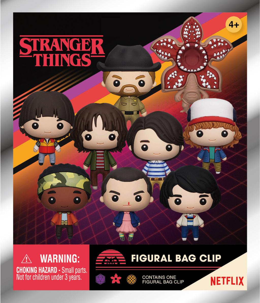 STRANGER THINGS - Series 1 - 3D Foam Bag Clip (Display 24 Pcs ...