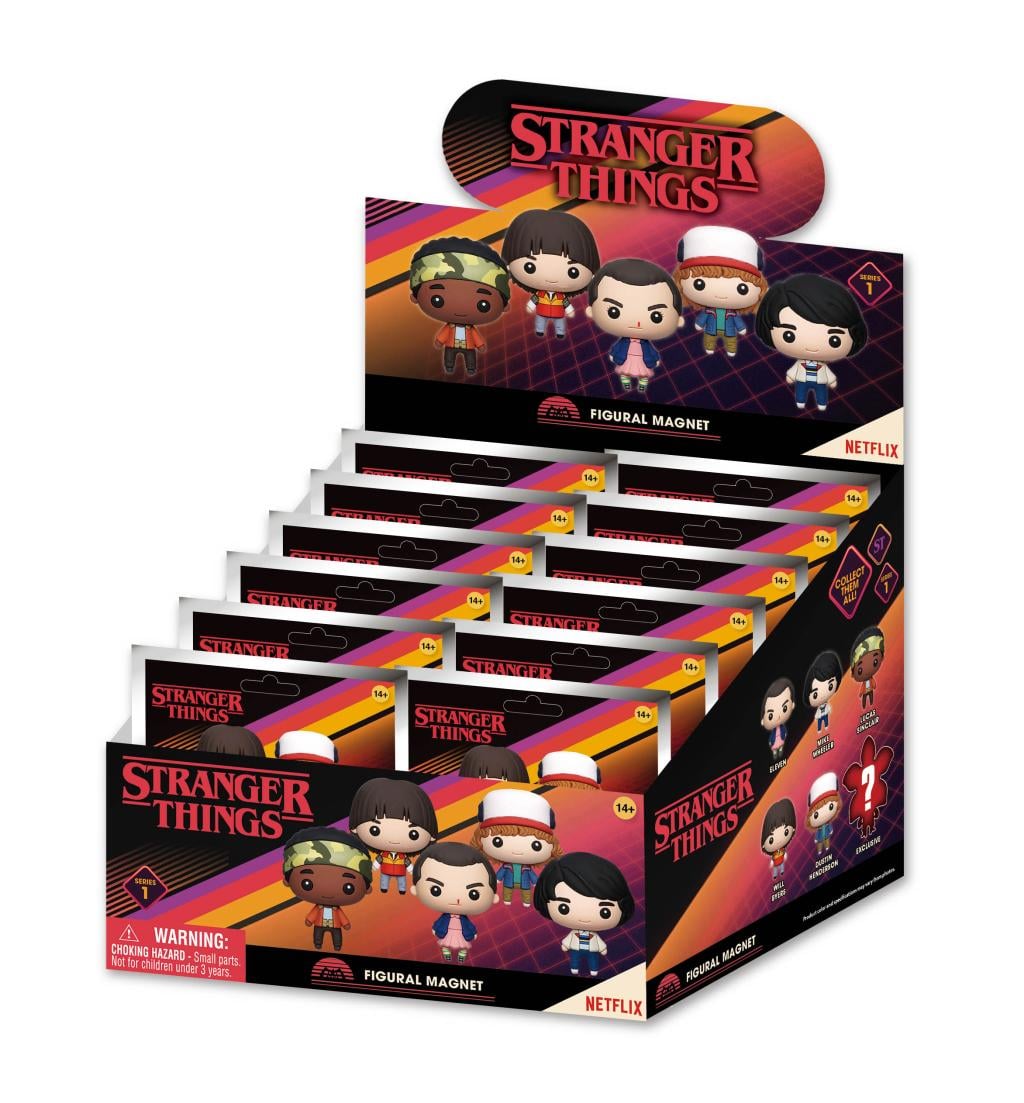 STRANGER THINGS - S.1 - 3D Foam Magnets in blind bags (Display 12 Pcs ...
