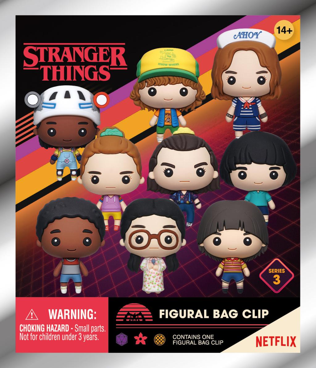 STRANGER THINGS - Series 3 - 3D Foam Bag Clip (Display 24 Pcs ...