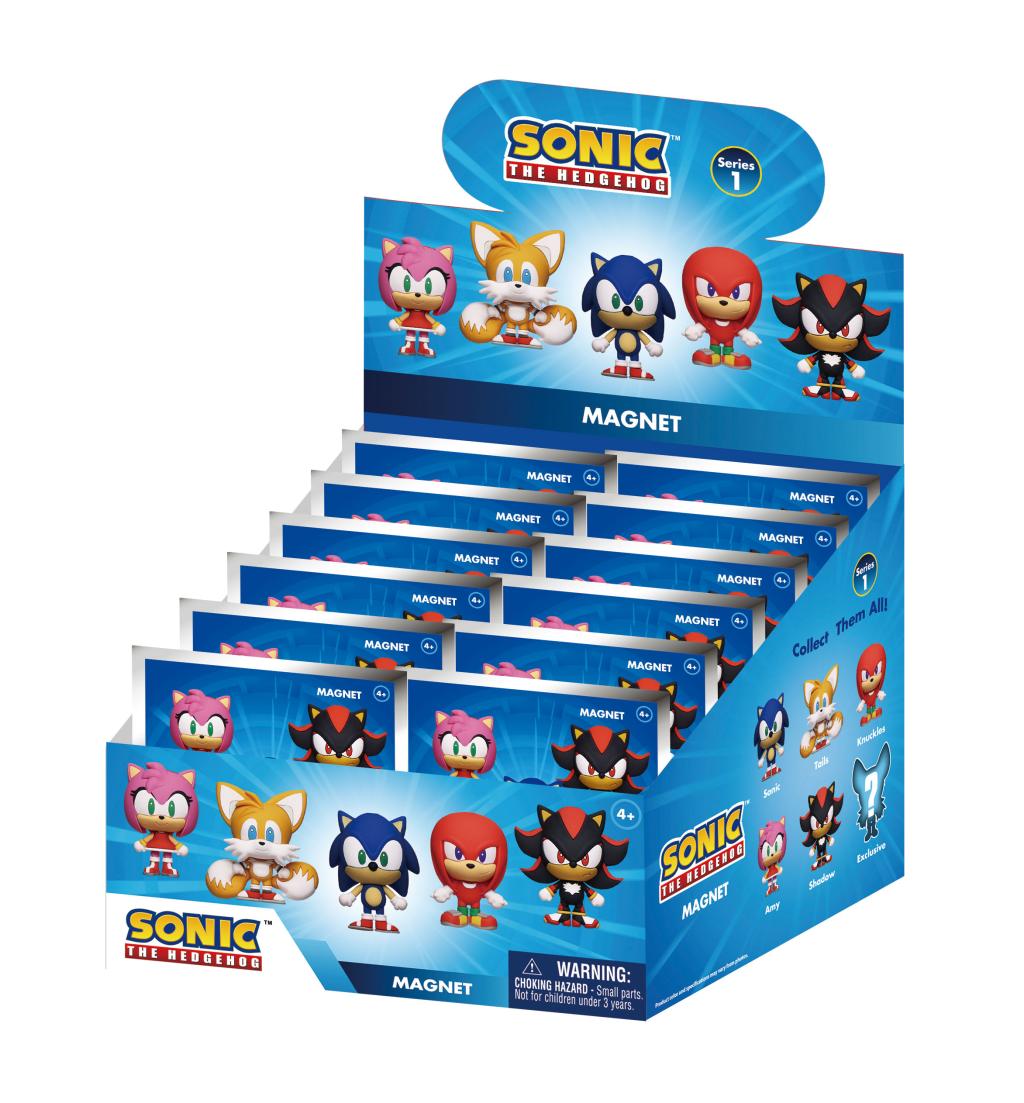 SONIC - Serie 1 - 3D Foam Magnets in blind bags (Display 12 Pcs ...