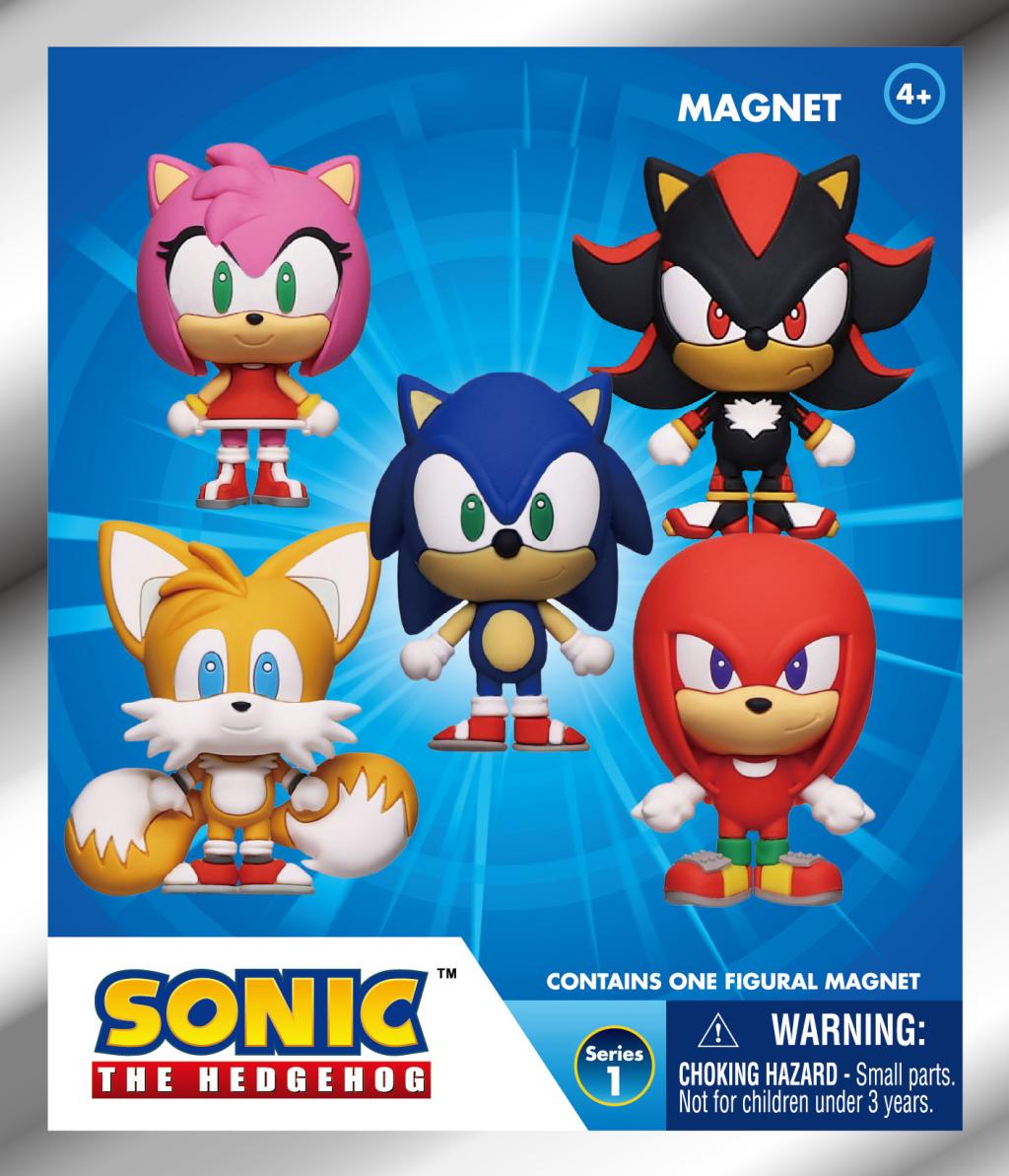 SONIC - Serie 1 - 3D Foam Magnets in blind bags (Display 12 Pcs ...