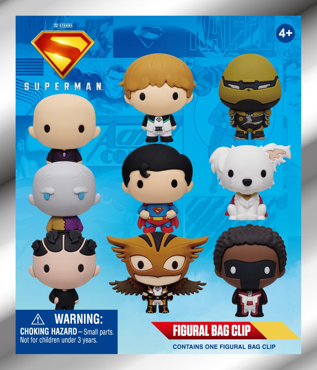 SUPERMAN LEGACY - Series 1 - 3D Foam Bag Clip (Display 24 Pcs) : ShopForGeek.com: Keyring ...