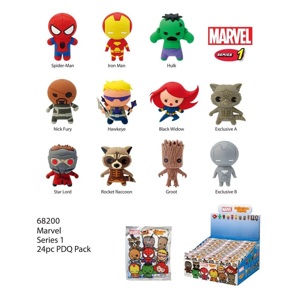 MARVEL - Series 1 - Backpack Keychain (Display 24 Pcs) : ShopForGeek ...