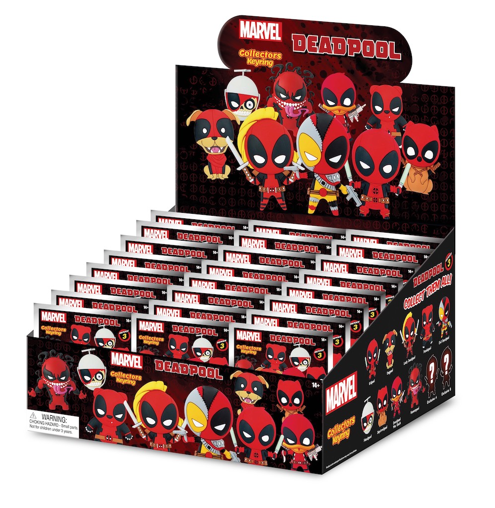 MARVEL - Deadpool Serie 3 - 3D Foam Bag Clip (Display 24 Pcs ...