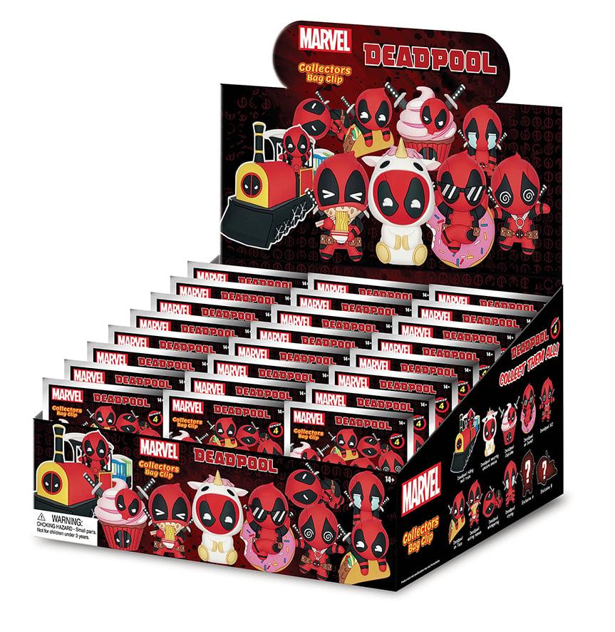 MARVEL - Deadpool Series 4 - 3D Foam Bag Clip (Display 24 Pcs ...