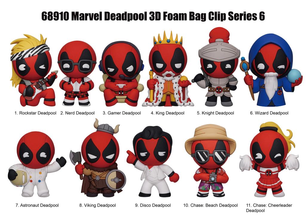 MARVEL - Deadpool - Collectible Bag Clip (Display 24 Pcs) : ShopForGeek ...