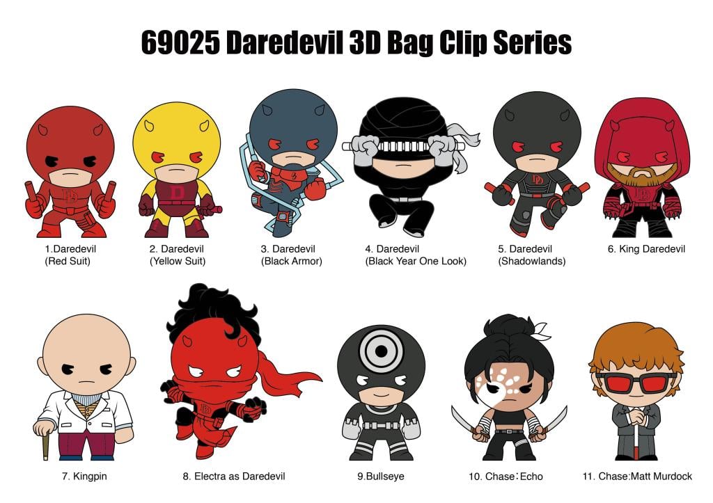 DAREDEVIL - 3D Foam Bag Clip (Display 24 Pcs) : ShopForGeek.com ...