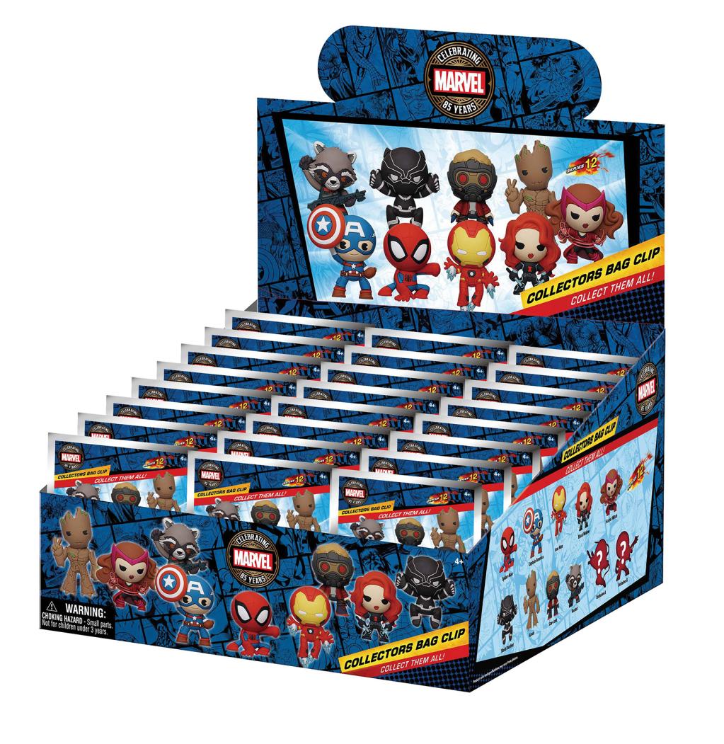 MARVEL - 85th Core Comic - Collectible Bag Clip (Display 24 Pcs ...