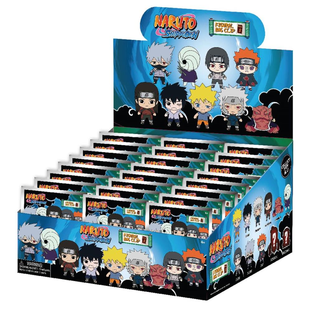 NARUTO SHIPPUDEN - Series 5 - 3D Foam Bag Clip (Display 24 Pcs ...