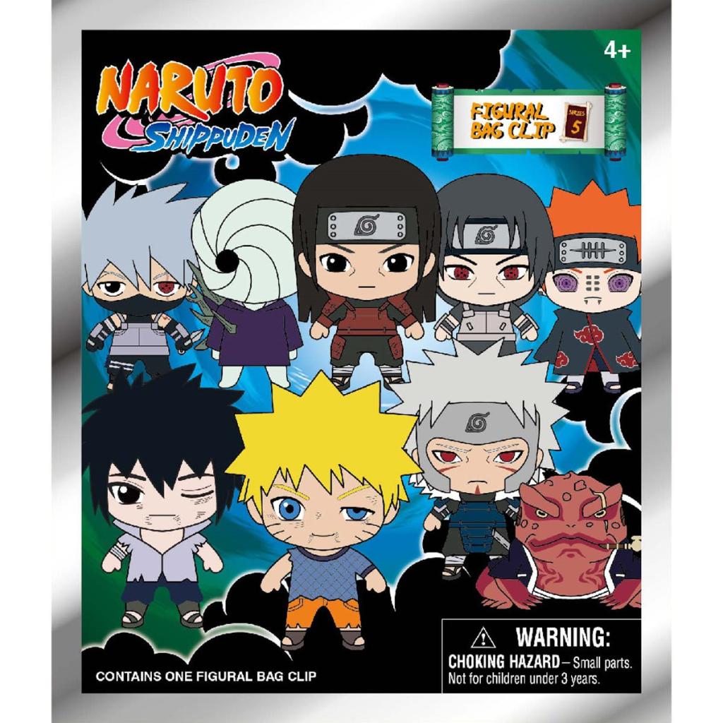 NARUTO SHIPPUDEN - Series 5 - 3D Foam Bag Clip (Display 24 Pcs ...