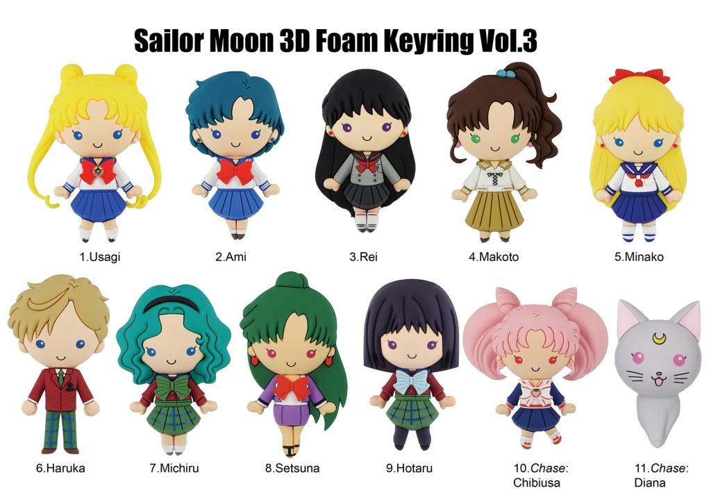 SAILOR MOON - Series 3 - 3D Foam Bag Clip (Display 24 Pcs ...