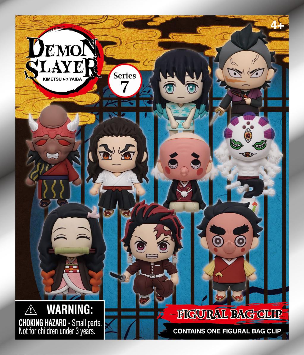 DEMON SLAYER - Series 7 - 3D Foam Bag Clip (Display 24 Pcs ...