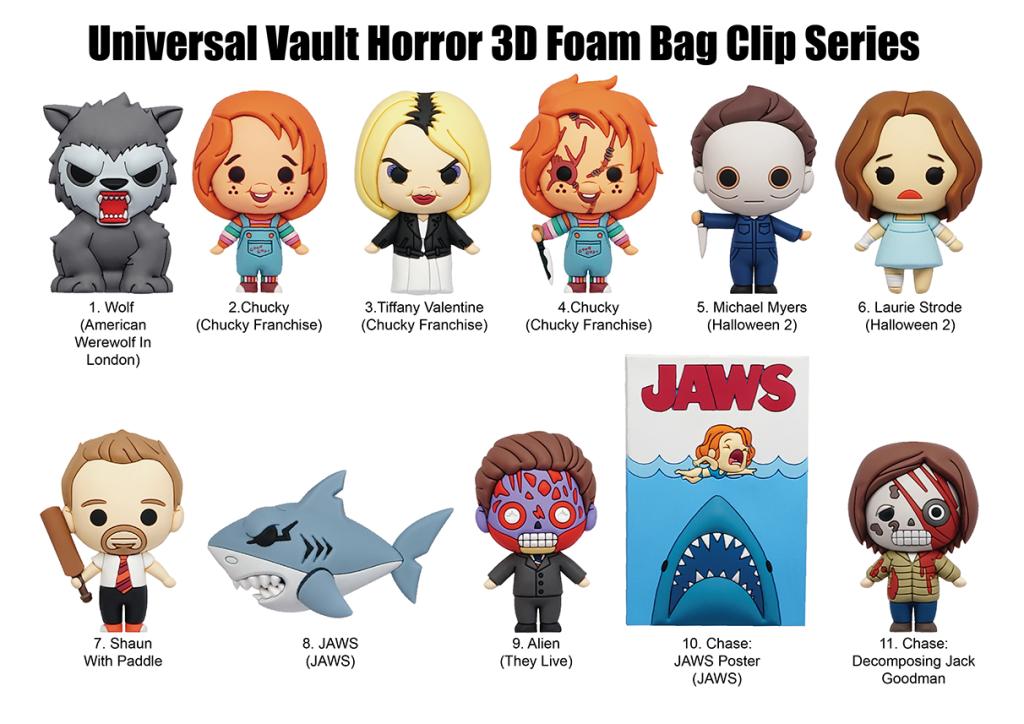 HORROR - Universal Vault - 3D Foam Bag Clip (Display 24 Pcs ...