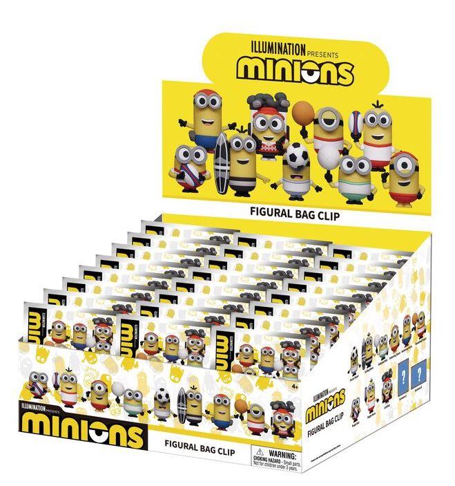 MINIONS SPORTS - Series 1 - 3D Foam Bag Clip (Display 24 Pcs ...