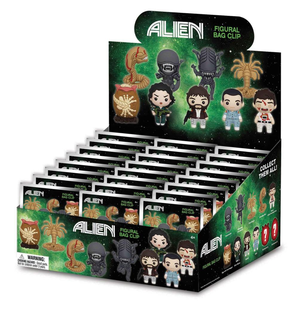 ALIENS (1979) - Series 1 - 3D Foam Bag Clip (Display 24 Pcs ...