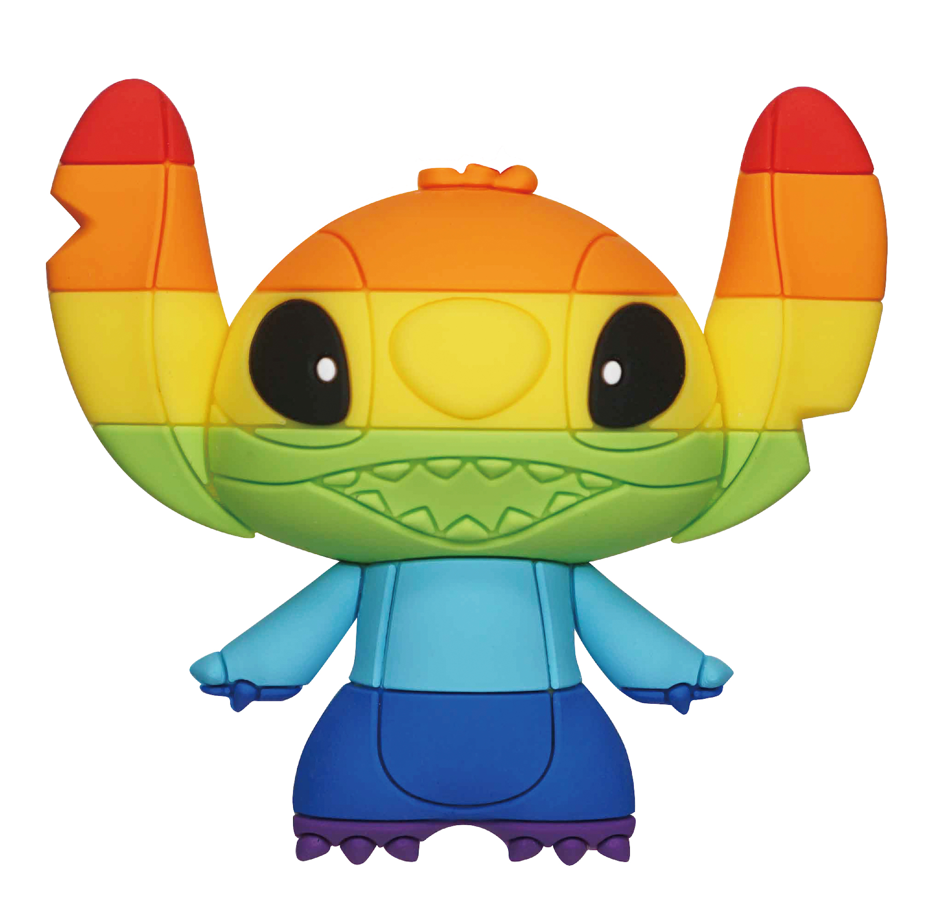 BEMS | DISNEY - Rainbow Stitch - Aimant à collectionner en mousse 3D