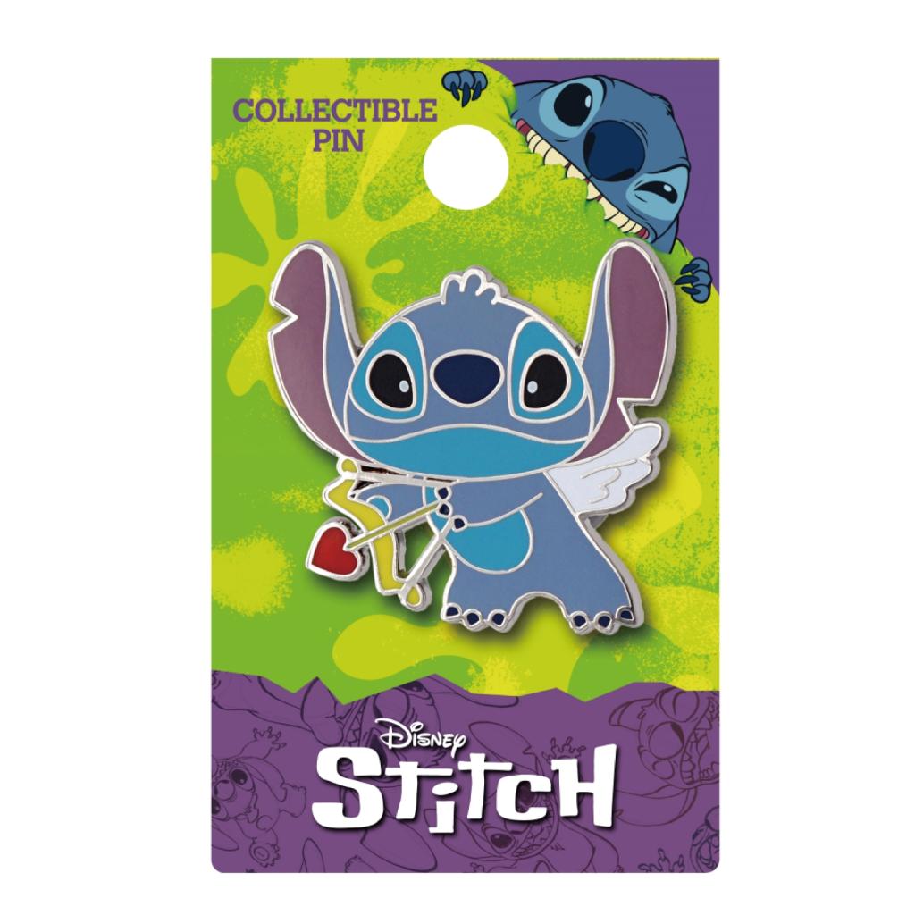 DISNEY - Valentine's Stitch - Enamel Pin : ShopForGeek.com: Pin Badge ...