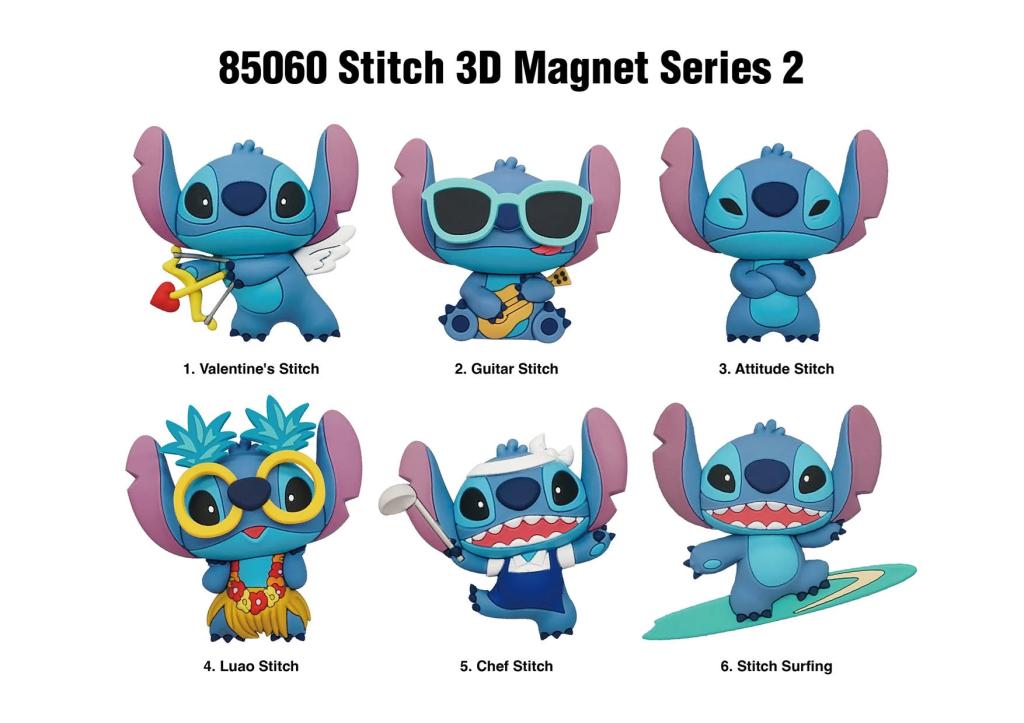 STITCH - Serie 2 - 3D Foam Magnets in blind bags (Display 12 Pcs ...