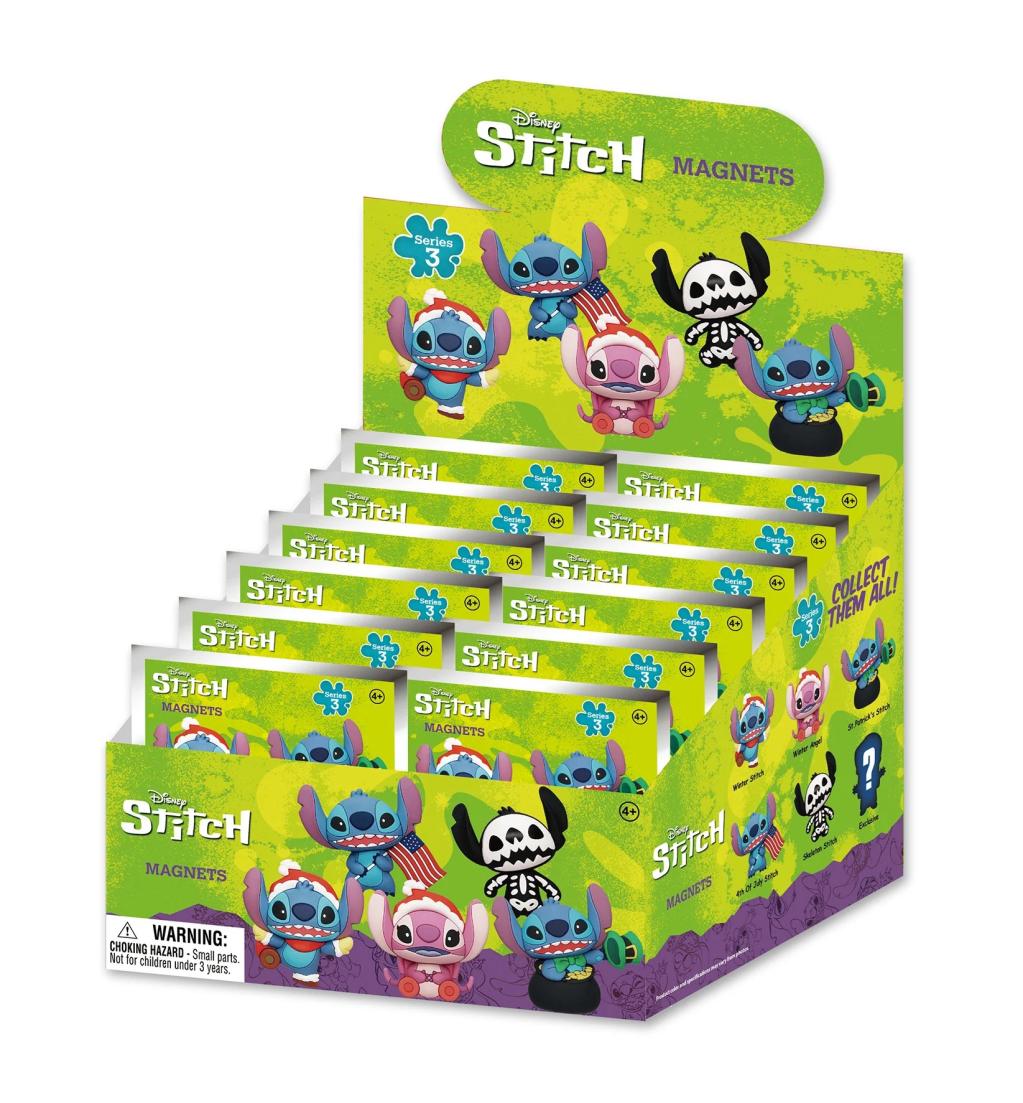 STITCH - Serie 3 - 3D Foam Magnets in blind bags (Display 12 Pcs ...