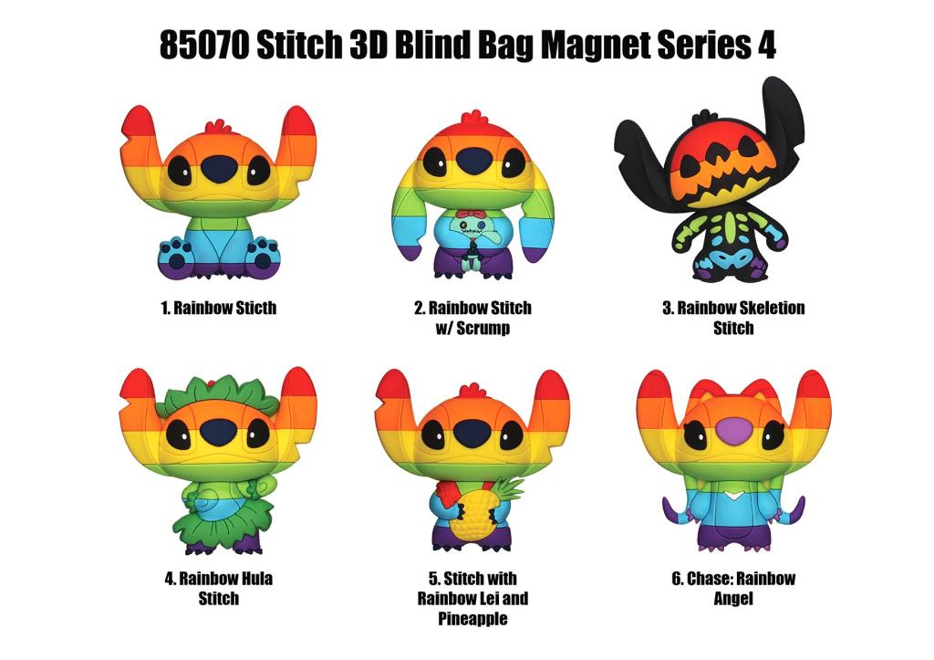 STITCH - Serie 4 - 3D Foam Magnets in blind bags (Display 12 Pcs ...