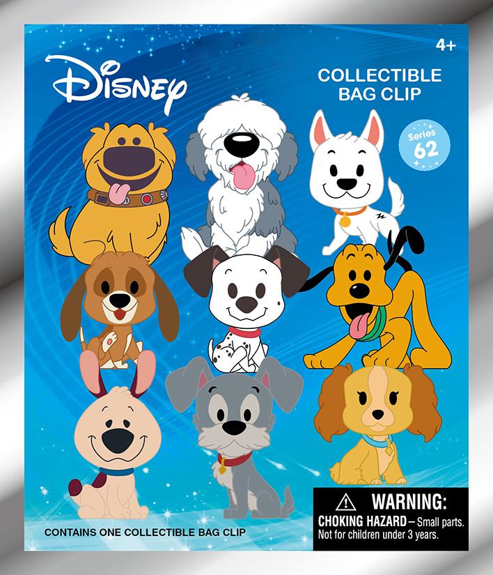 DISNEY DOGS - Series 1 - 3D Foam Bag Clip (Display 24 Pcs) : ShopForGeek.com: Keyring Monogram ...