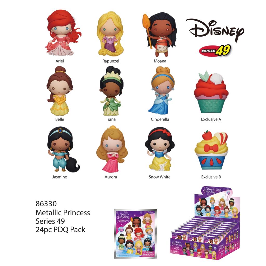 DISNEY - Princess - 3D Foam Bag Clip (Display 24 Pcs) : ShopForGeek.com ...