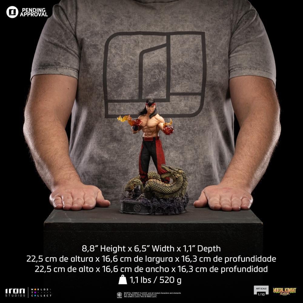 MORTAL KOMBAT - Liu Kang - Statue Art Scale 1/10 22.5cm : ShopForGeek.com: Figurita Iron Studios ...