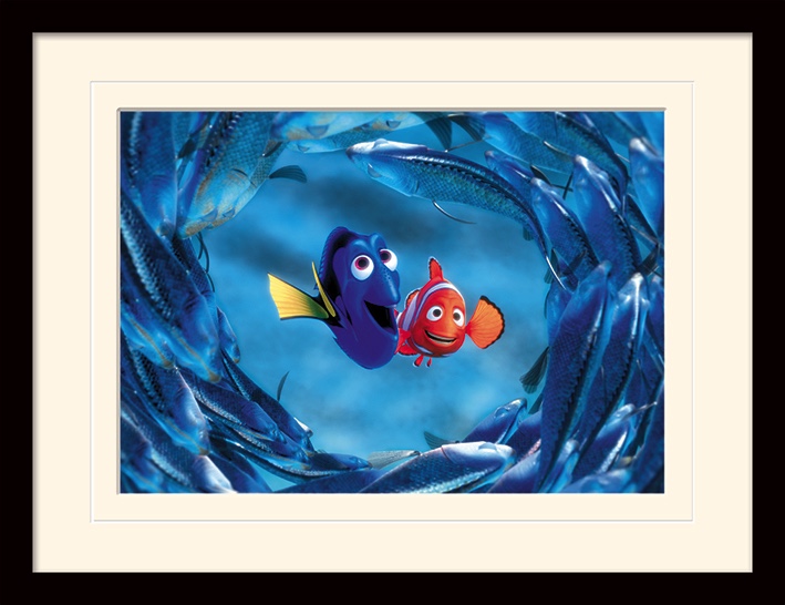 DISNEY - Mounted & Framed 30X40 Print - Finding Nemo : Nemo & Dory ...