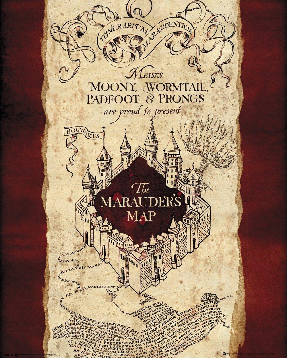 HARRY POTTER - Mini Poster 40X50 - Marauders Map : ShopForGeek.com ...