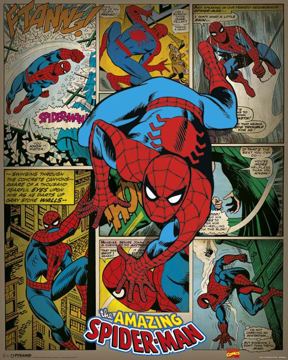 MARVEL - Mini Poster 40X50 - Comics Spider-Man Retro : ShopForGeek.com ...