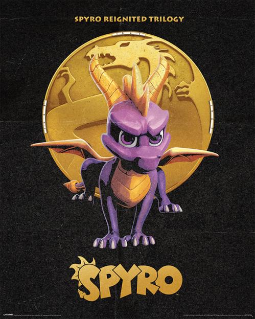 SPYRO - Mini Poster 40X50 - Game Cover Art : ShopForGeek.com: Poster ...