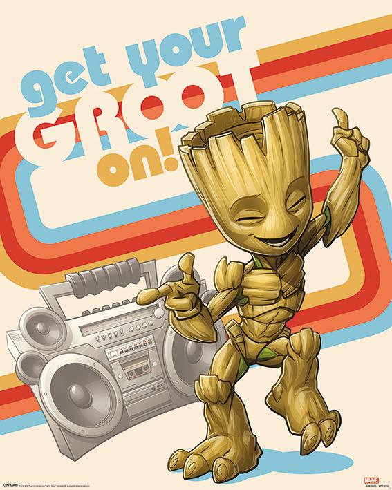 MARVEL - Mini Poster 40X50 - Guardian of the Galaxy Get Your Groot On ...