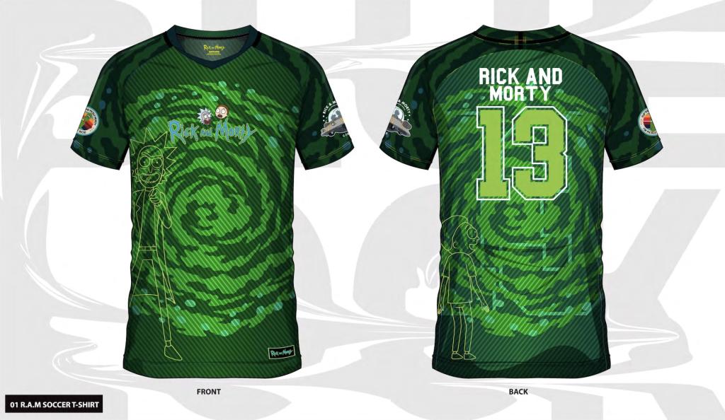 RICK & MORTY - Rick & Morty 13 - Soccer Jersey Men (L) : ShopForGeek ...