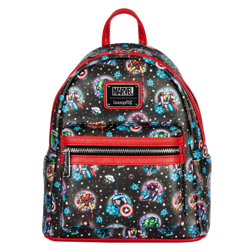 MARVEL - Avengers Tattoo - Sac à dos LoungeFly '23x25x11cm ...