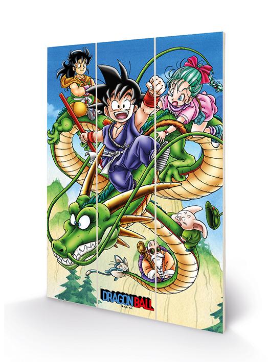 DRAGON BALL Z - Soaring Through the Sky - Impression sur bois 20x29.5 ...