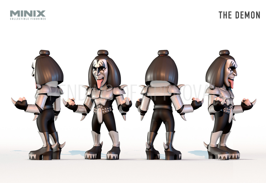 KISS - The Demon - Figure Minix 12cm : ShopForGeek.com: Figurines Minix ...
