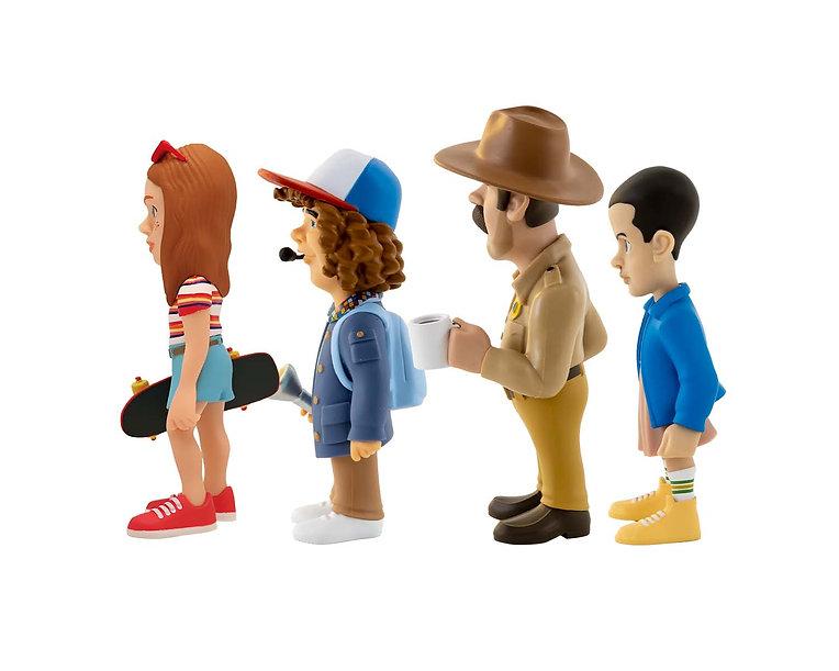 STRANGER THINGS - Eleven, Dustin, Hopper, Max - Pack 4 Fig. Minix 7cm ...